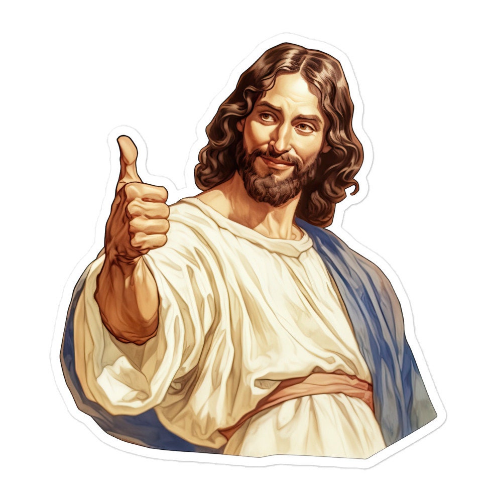 Forgiving Savior Jesus Christ Sticker for Spiritual Growth Cute Jesus ...