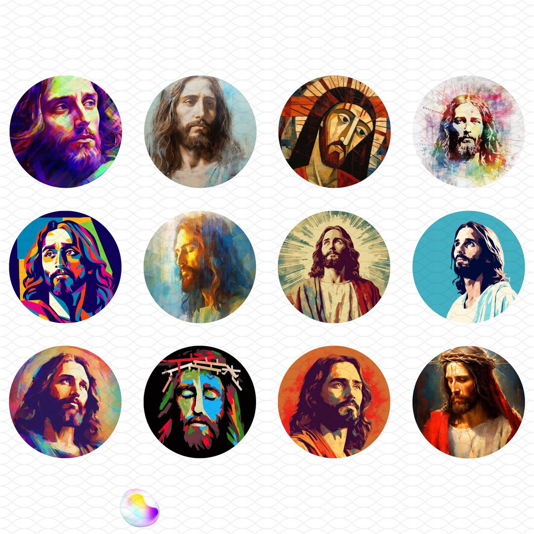 12x Jesus Christ Sticker Sheet of 12 (70) | Inspirational Stickers ...