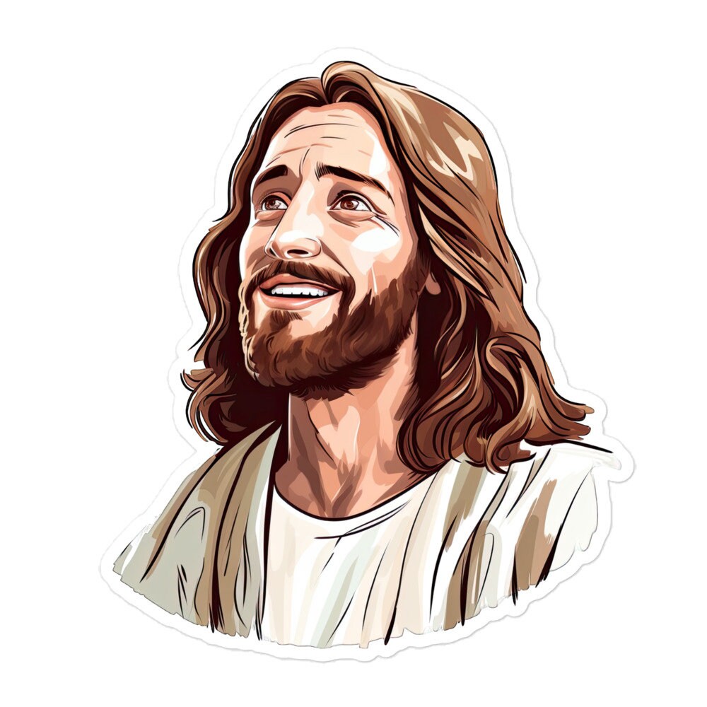 Emmanuel Jesus Christ Decal for God's Presence Cute Jesus Sticker Funny ...