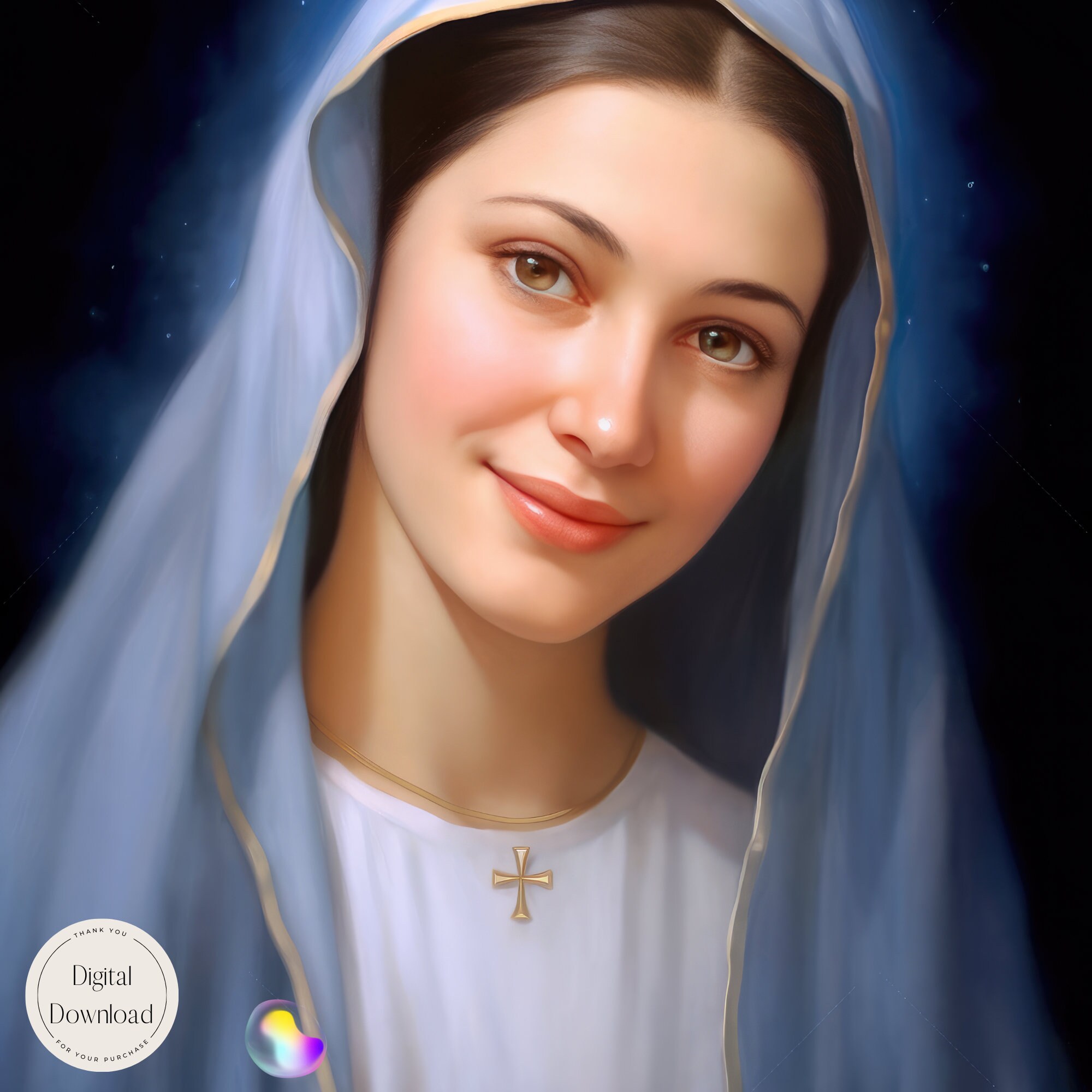 Mother Mary Religious Printable Art 567 Instant Download Our Lady of ...