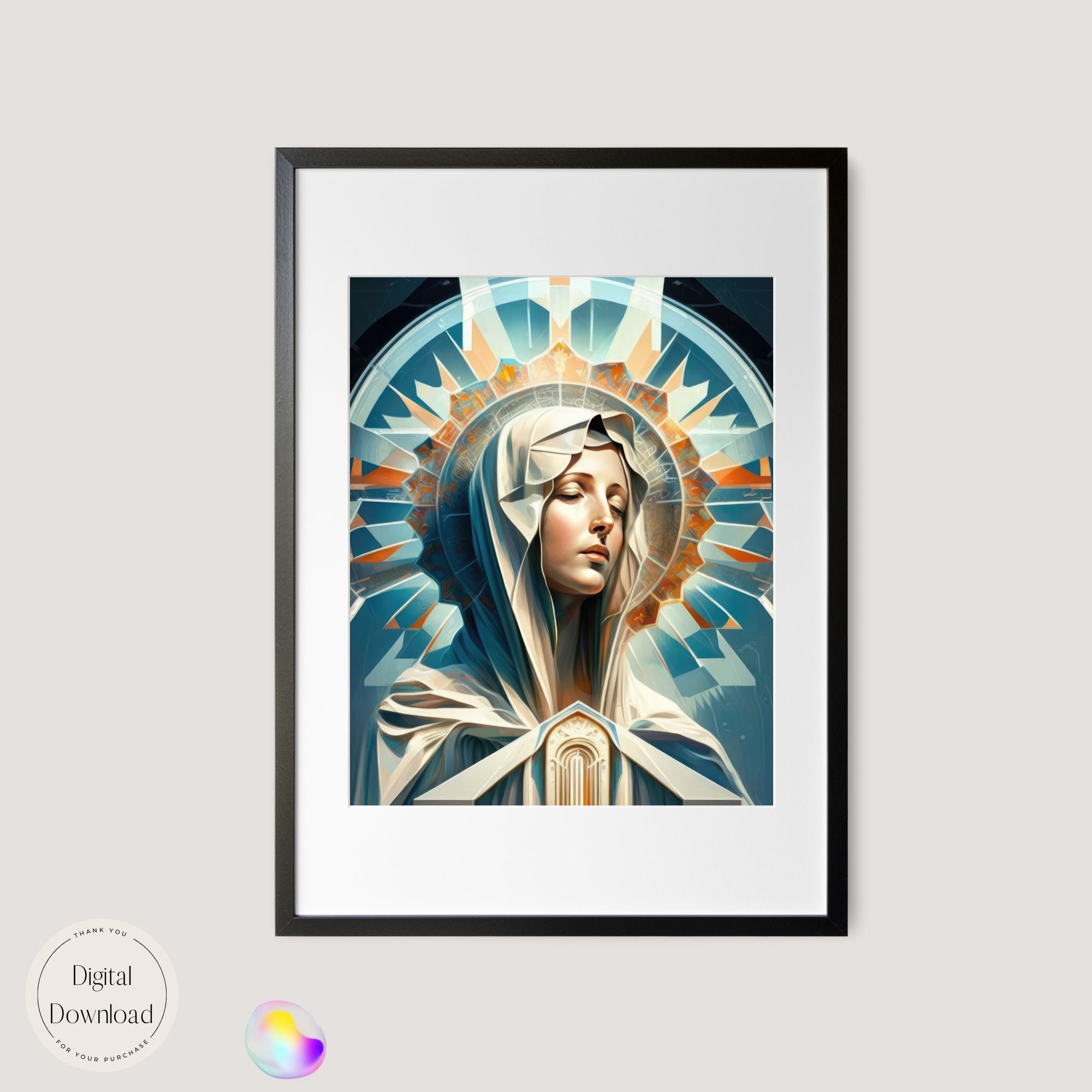 Christian Printable Portraits of Mary Mother Mary Religious Printable ...