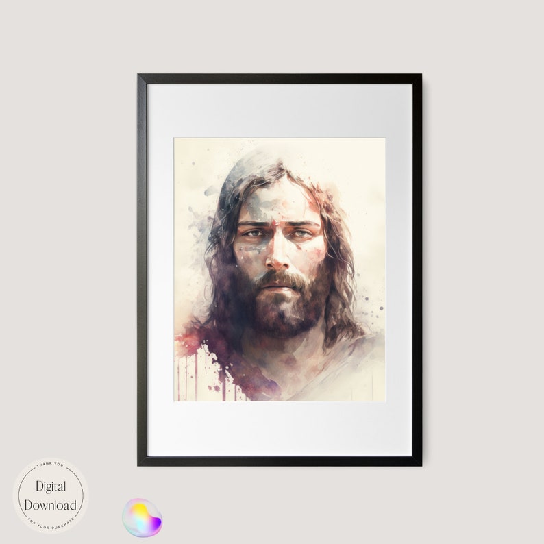 Jesus Christ Religious Printable Art 376 Instant Download Eternal Light ...