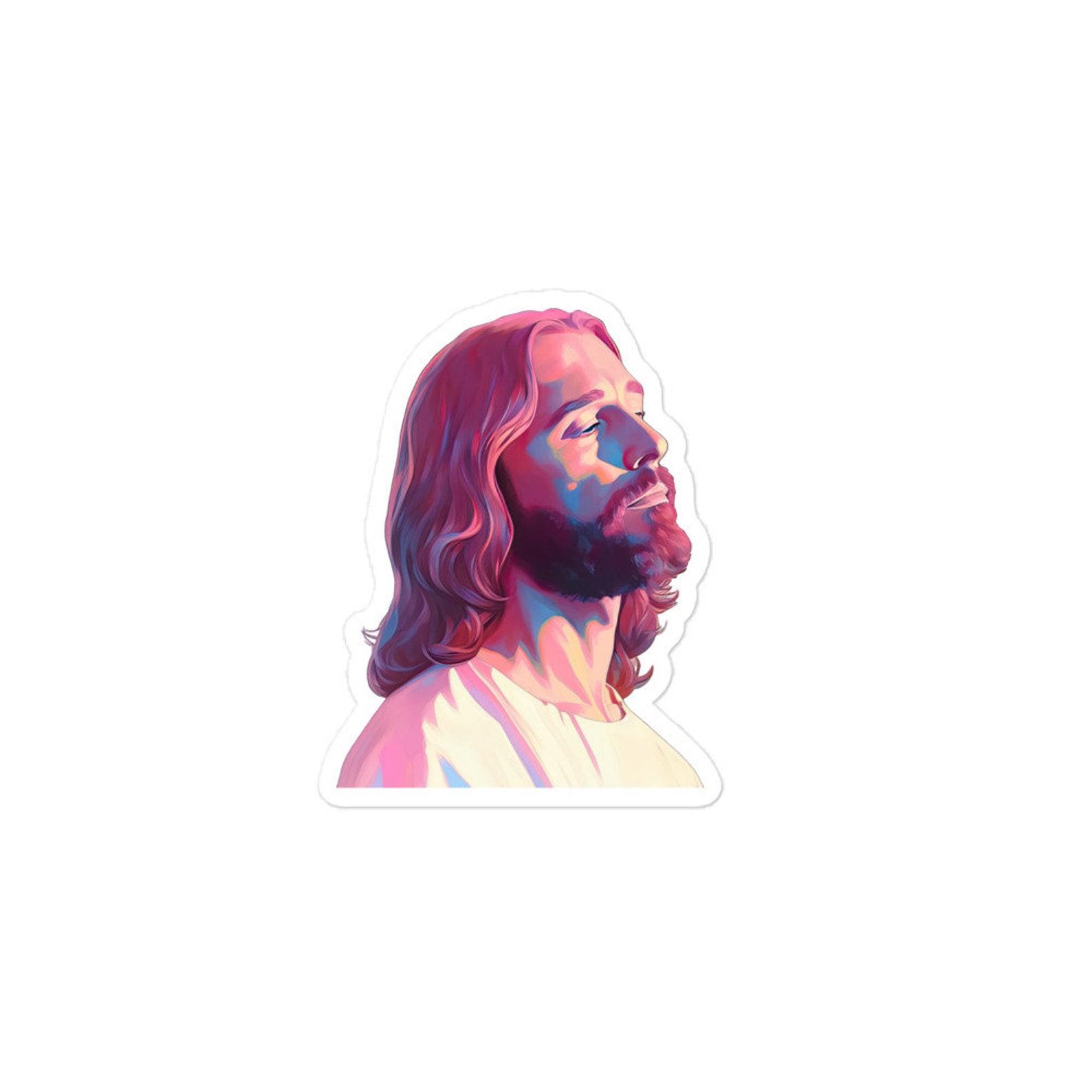 Jesus Christ Decal Kiss-cut & Bubble-free Stickers - Etsy
