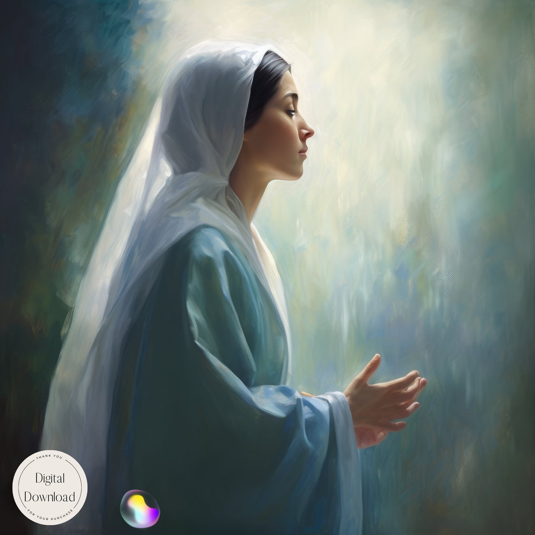 Mother Mary Religious Printable Art 466 | Instant Download | Queen of ...