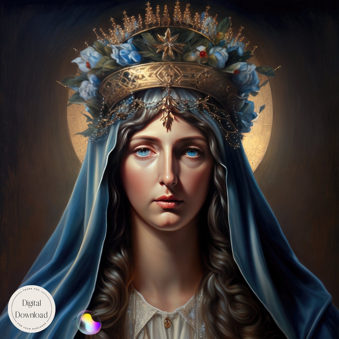 Virgin Mary Religious Printable Images | Mother Mary Religious ...