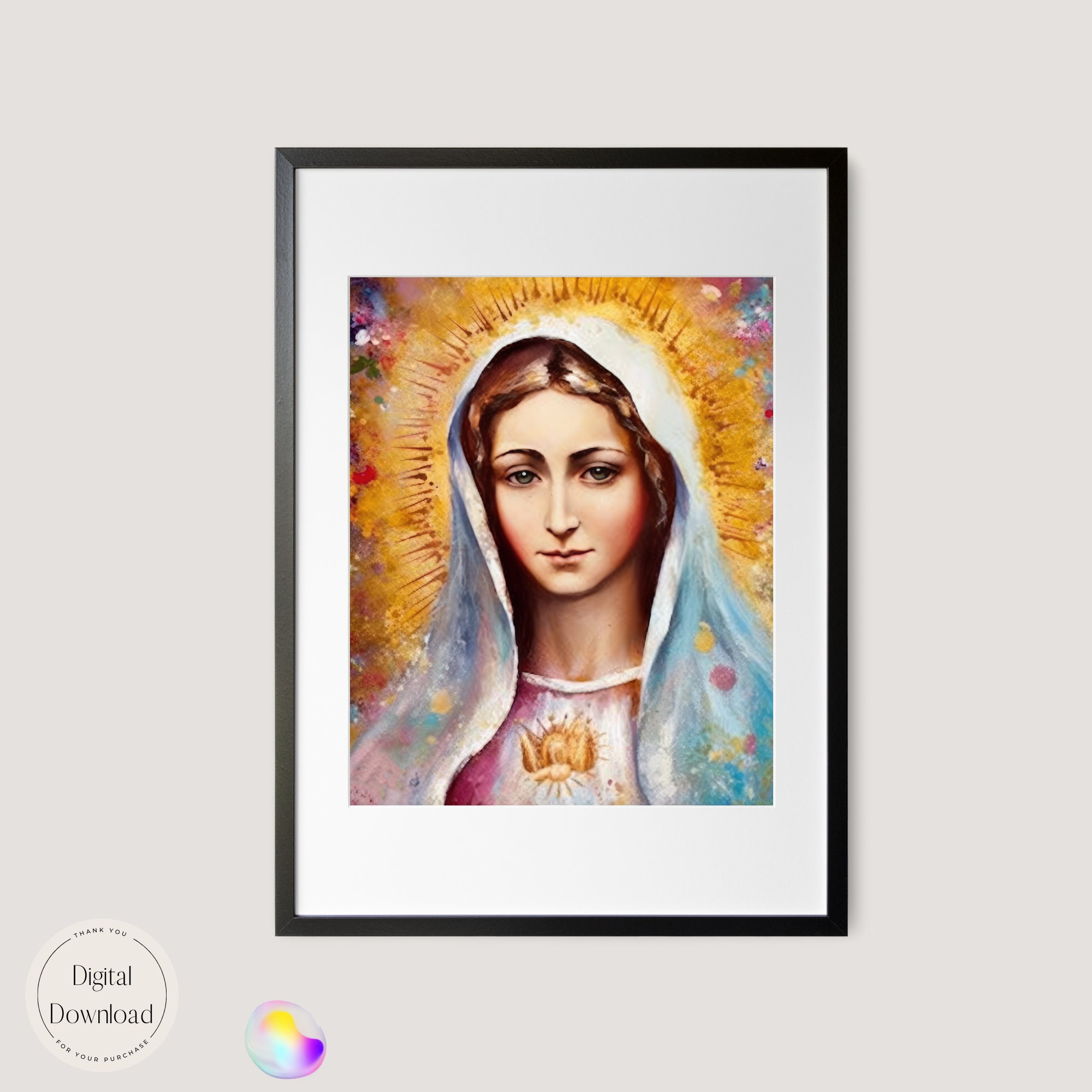 Maria von Nazareth Religiöse Kunst Mutter Maria Religiöse druckbare ...