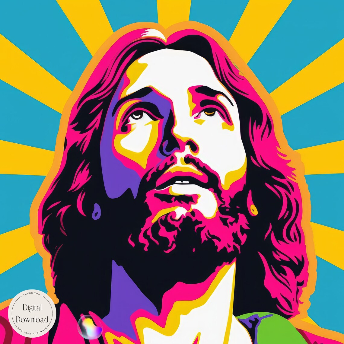Jesus Christ Religious Printable Art 228 Instant Download Healing Hands ...