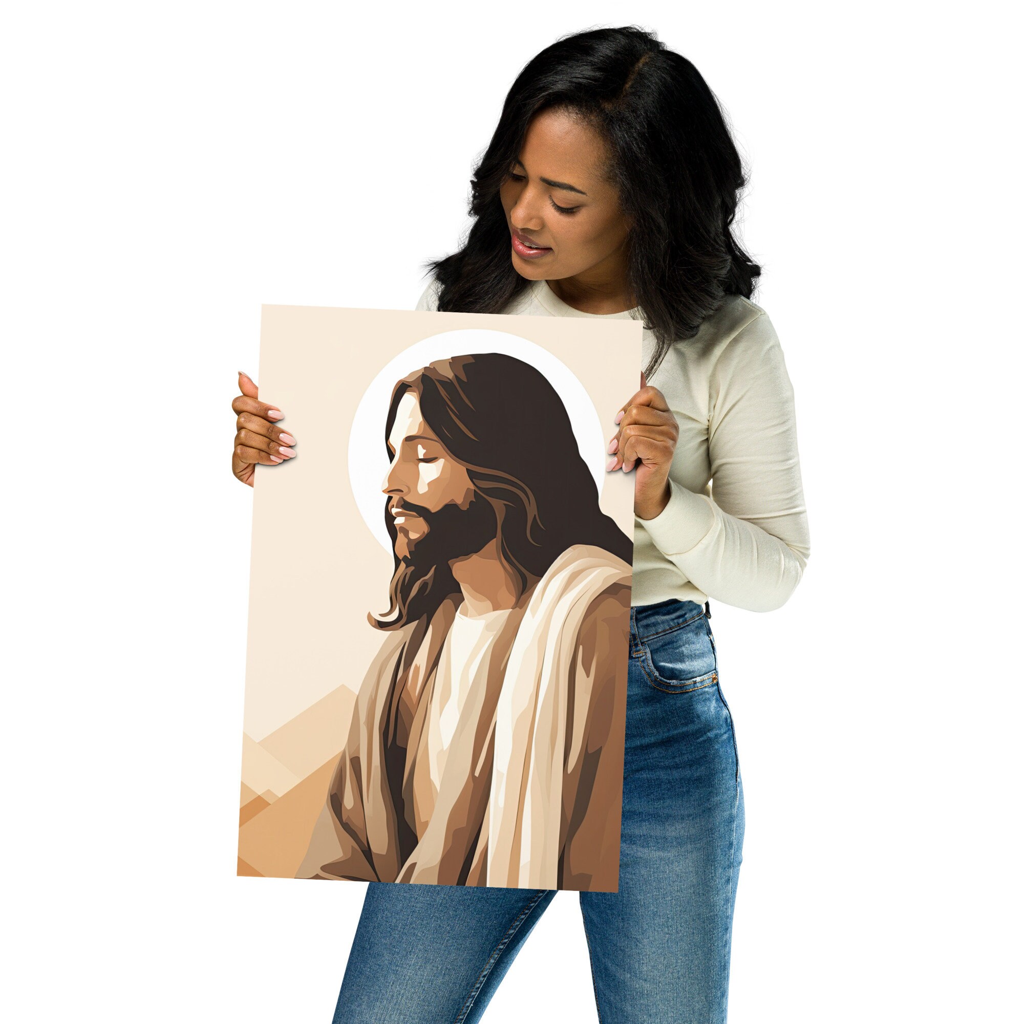 Divine Shepherd: Jesus Poster Lamb of God Easter - Etsy