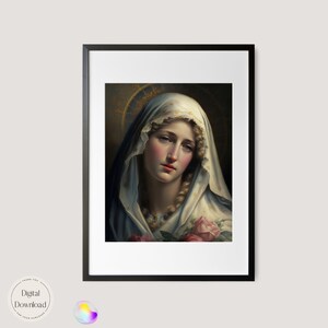 Marian Apparition Art Printables | Mother Mary Religious Printable Art ...