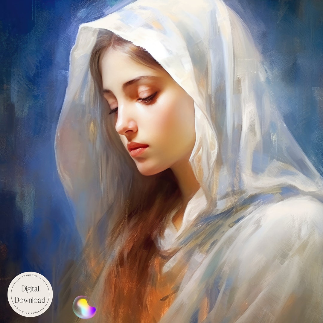Mother Mary Religious Printable Art 511 | Instant Download | Sacred ...