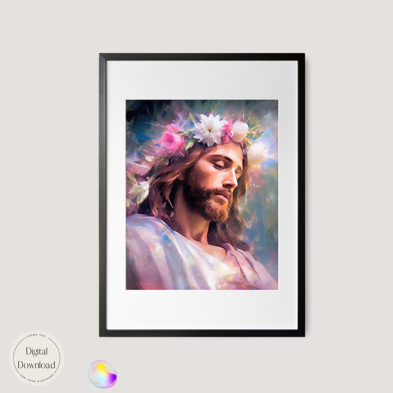 Jesus Christ Religious Printable Art 350 Instant Download - Etsy
