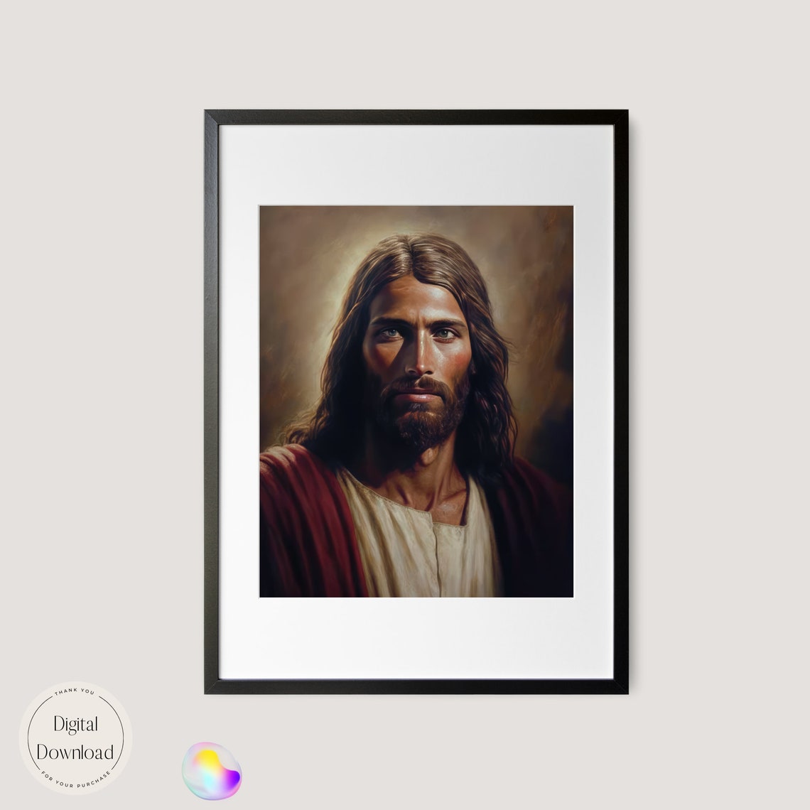 Jesus Christ Religious Printable Art 368 Instant Download Messiah's ...