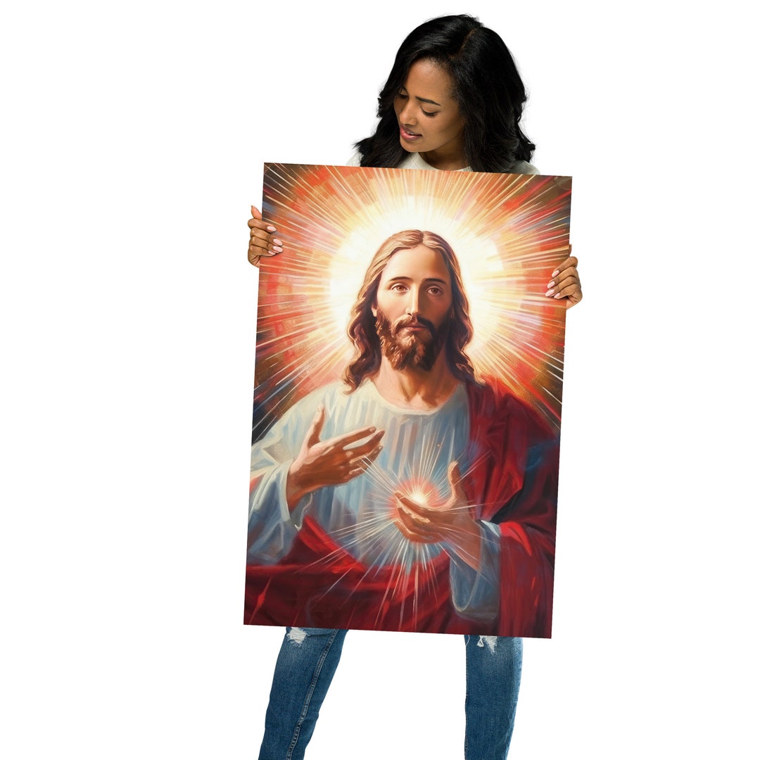 Redeemer's Radiance: Jesus Christ Poster | Prince of Peace | Christmas ...