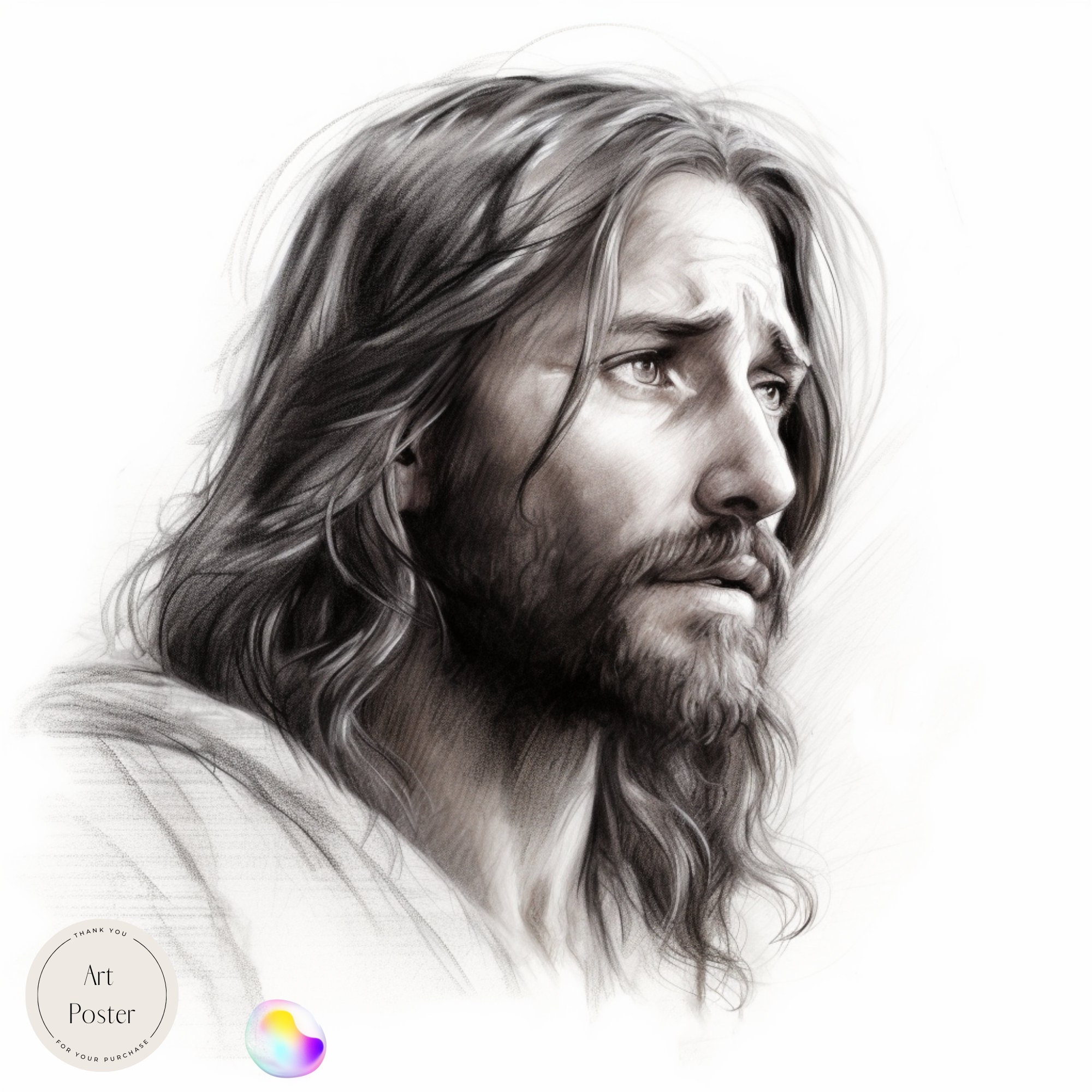 Jesus Christ Portrait, Art to Show Your Faith, Beautiful Addition to ...