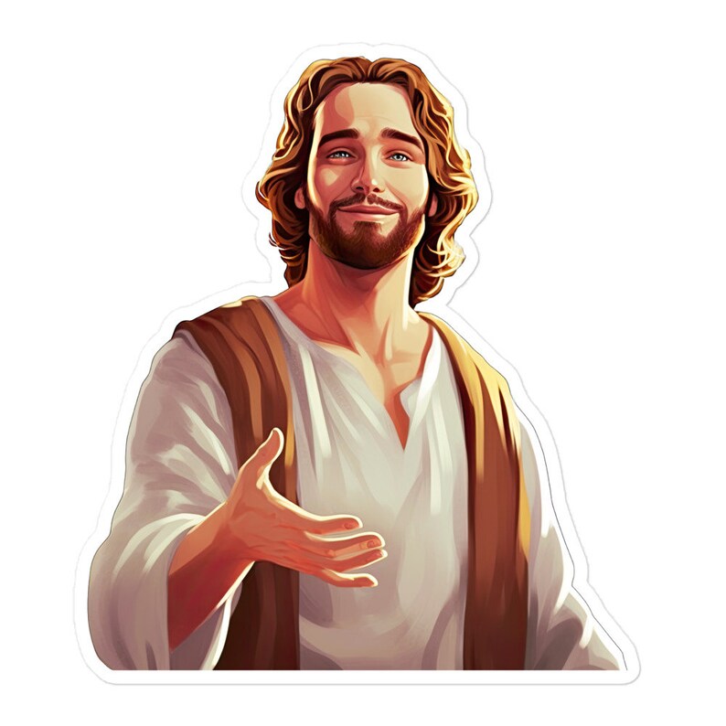 Jesus Christ Sticker Kiss-cut & Bubble-free Premium Stickers - Etsy