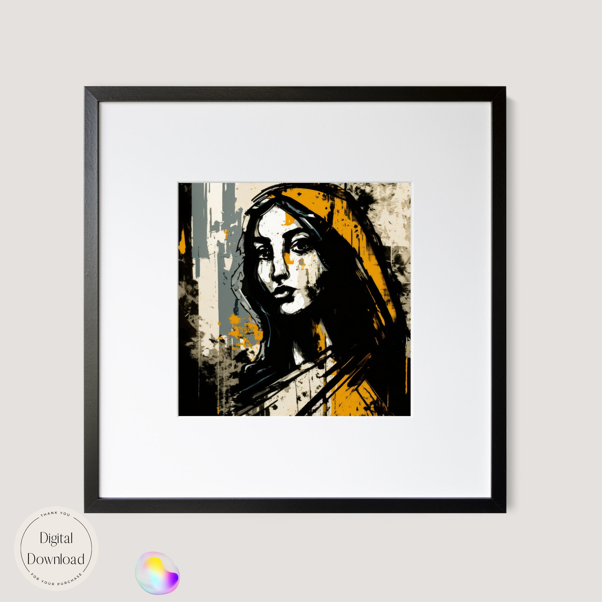 Mystical Virgin Mary Art Downloads Mother Mary Religious Printable Art ...