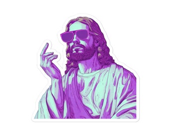 Jesus With Children Sticker Jesus Christ Sticker Kiss-cut & - Etsy