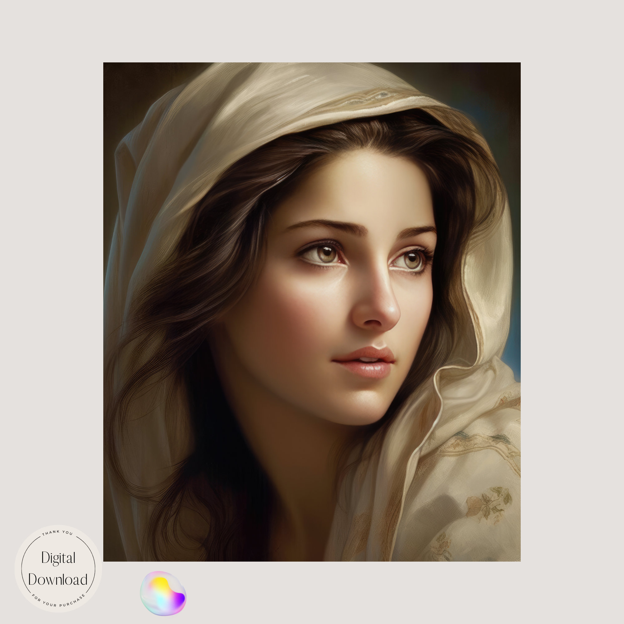 Mother Mary Religious Printable Art 351 | Instant Download | Sacred ...