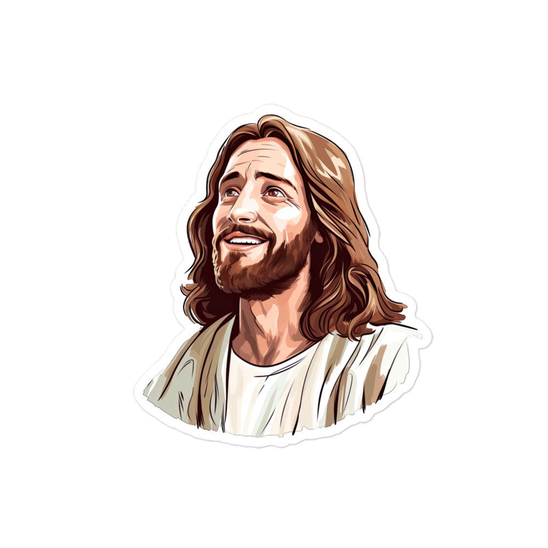 Emmanuel Jesus Christ Decal for God's Presence | Cute Jesus Sticker ...