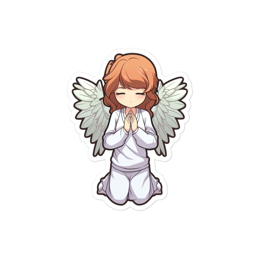 Angel Vinyl Sticker - Serene Design for Scrapbooking and Crafts | Kiss ...