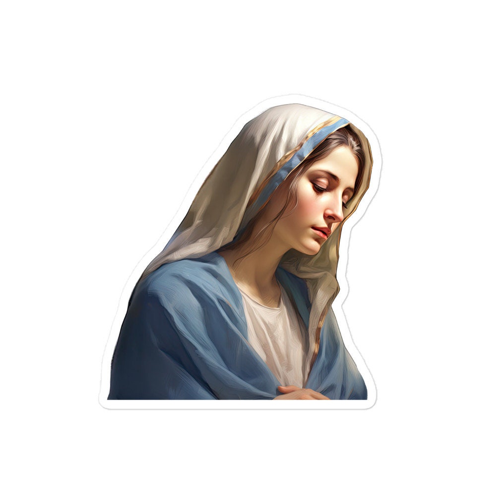 Heavenly Mother Mary Decal for Sacred Events Kiss-cut & Bubble-free ...
