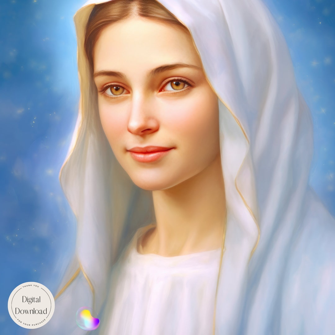 Mother Mary Religious Printable Art 442 | Instant Download | Holy Mary ...
