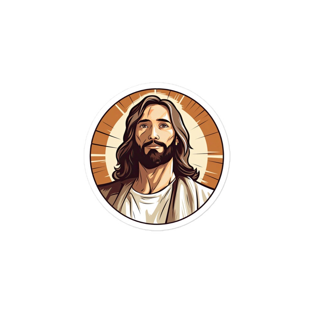 Powerful Jesus Christ Sticker for Religious Inspiration | Cute Jesus ...