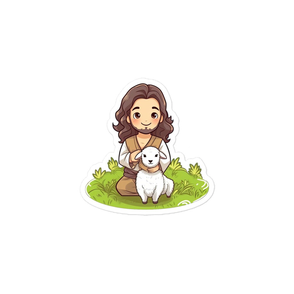 Savior Jesus Christ Decal for Religious Art Projects Cute Jesus Sticker ...