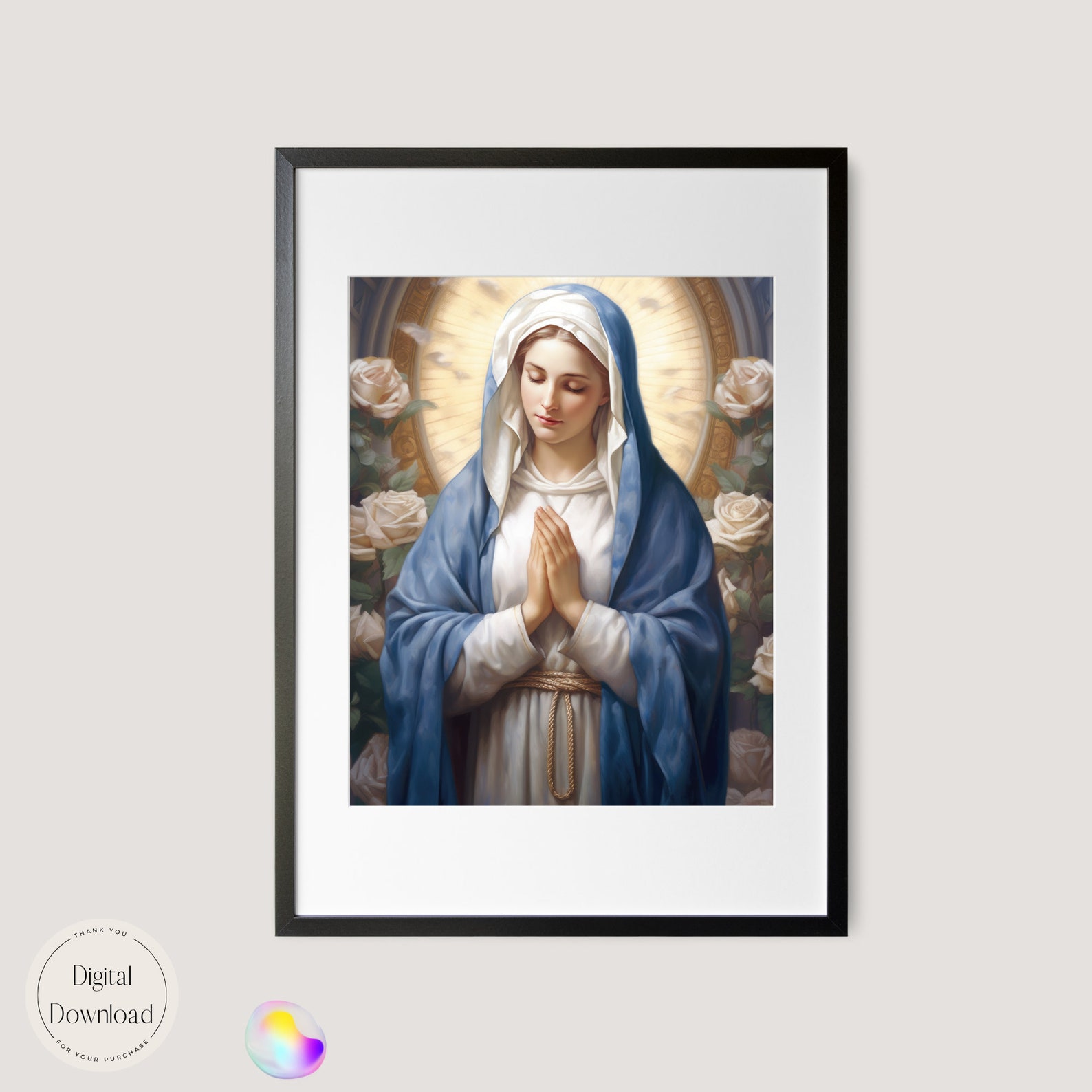 Mother Mary Religious Printable Art 546 | Instant Download | Our Lady ...
