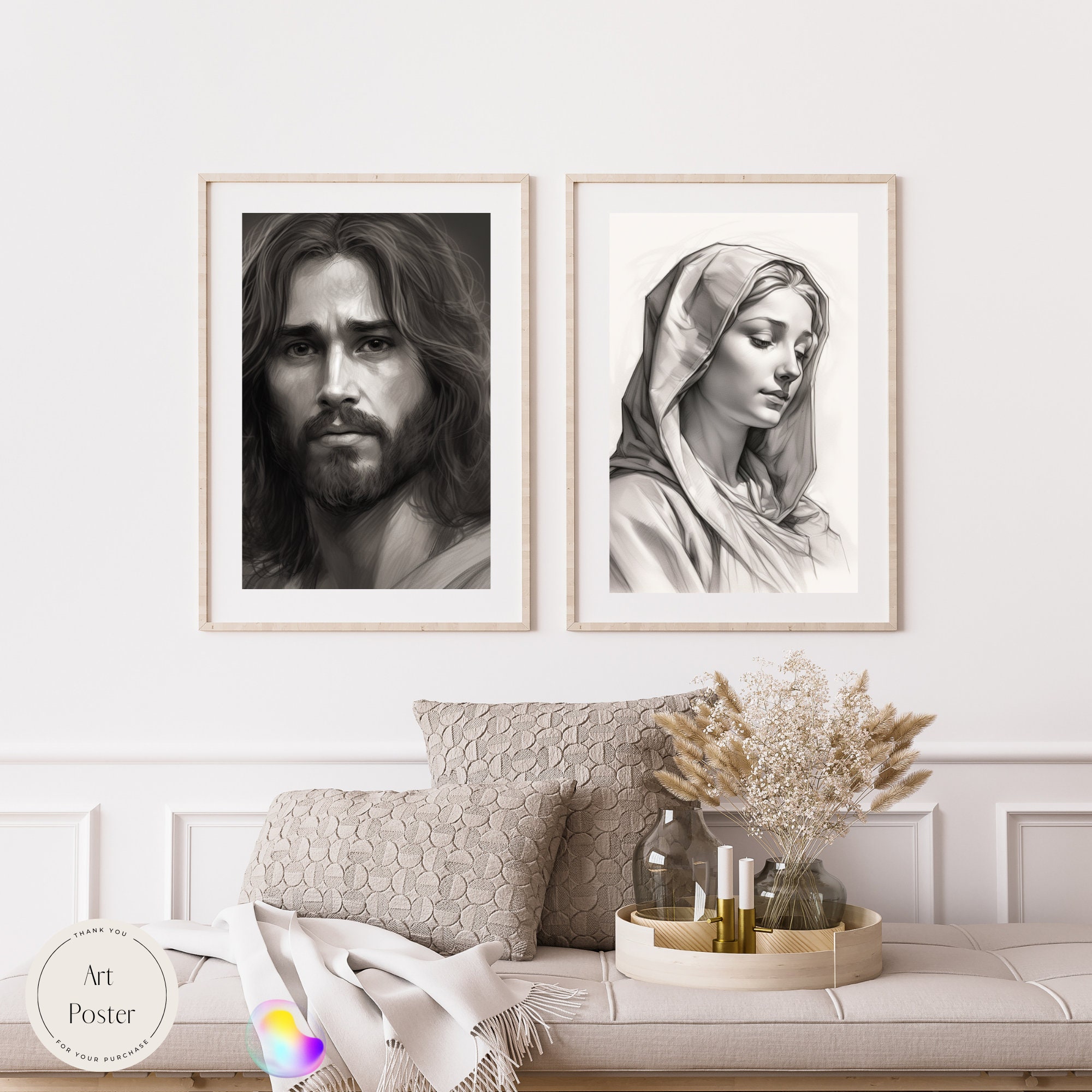 Jesus Christ Portrait, Art to Show Your Faith, Beautiful Addition to ...