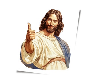 Jesus Thumbs Up Drawing