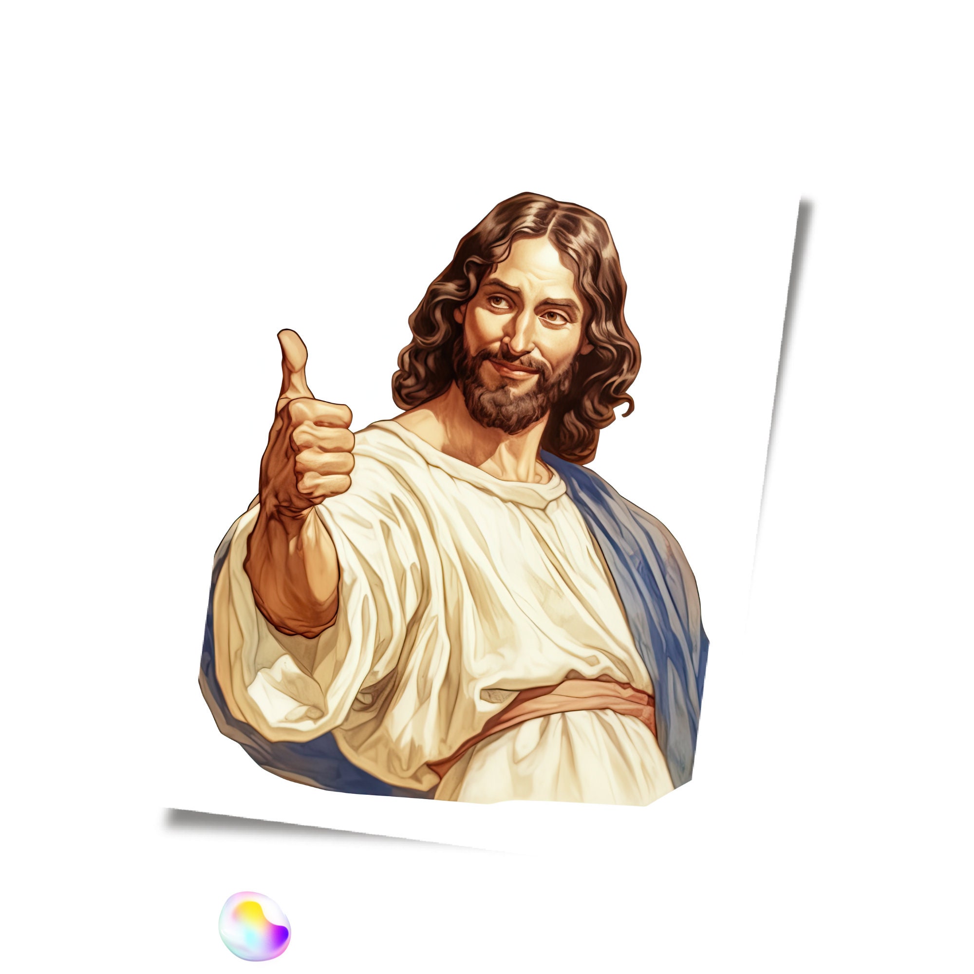 Jesus Giving A Thumb up Postcard | Jesus Christ 4x6 Standard Postcard ...
