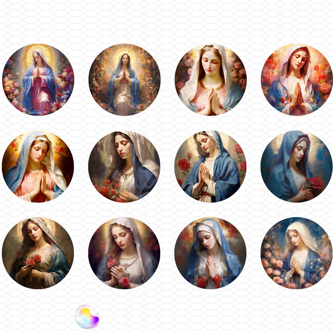 12x Our Lady of Perpetual Help Sticker Sheet 27 - Faithful Inspiration ...