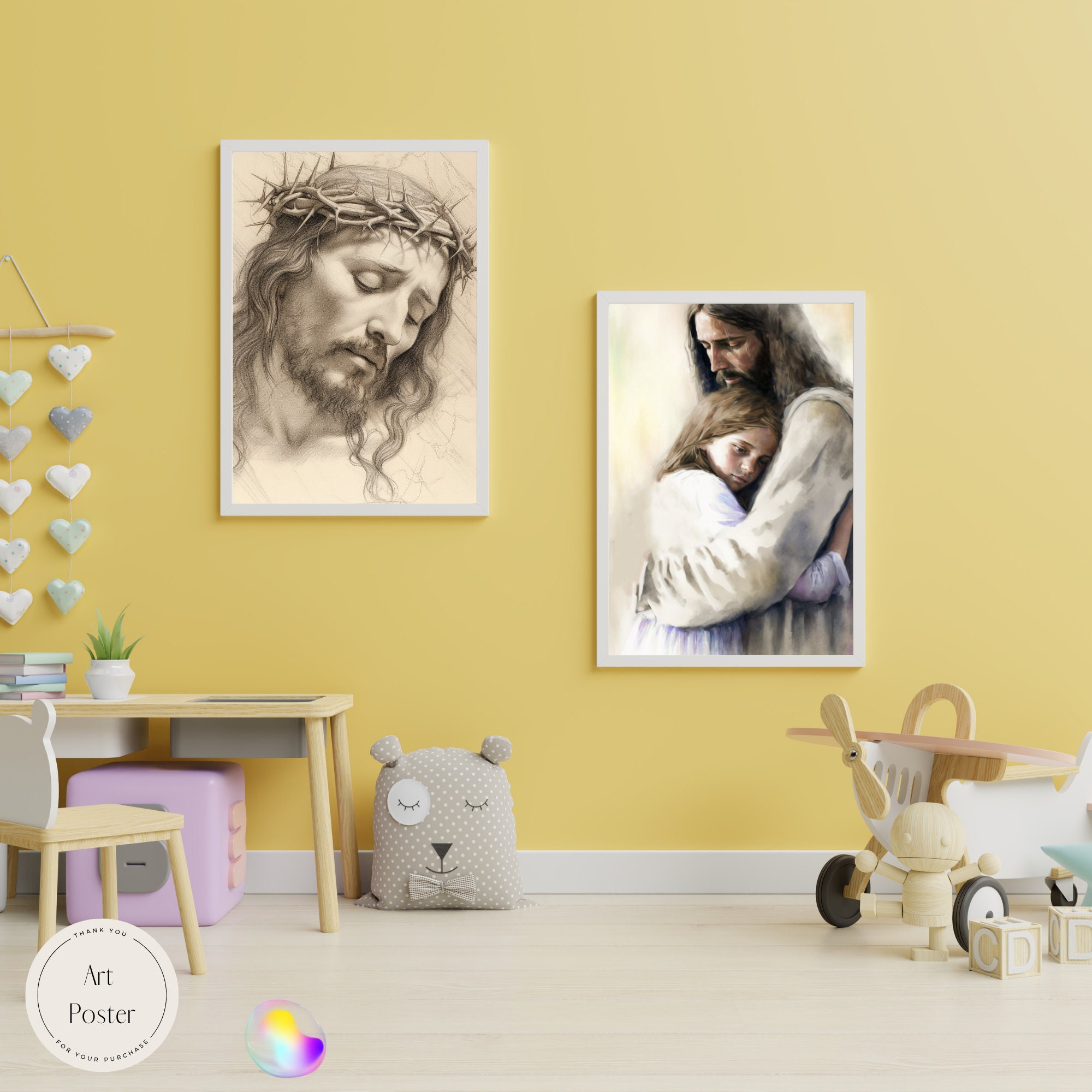 Jesus Christ Portrait, Art to Show Your Faith, Beautiful Addition to ...
