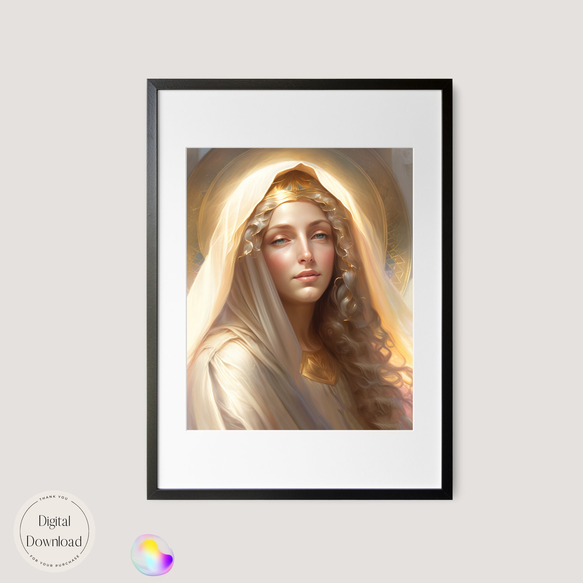 Mother Mary Religious Printable Art 426 Instant Download Divine ...