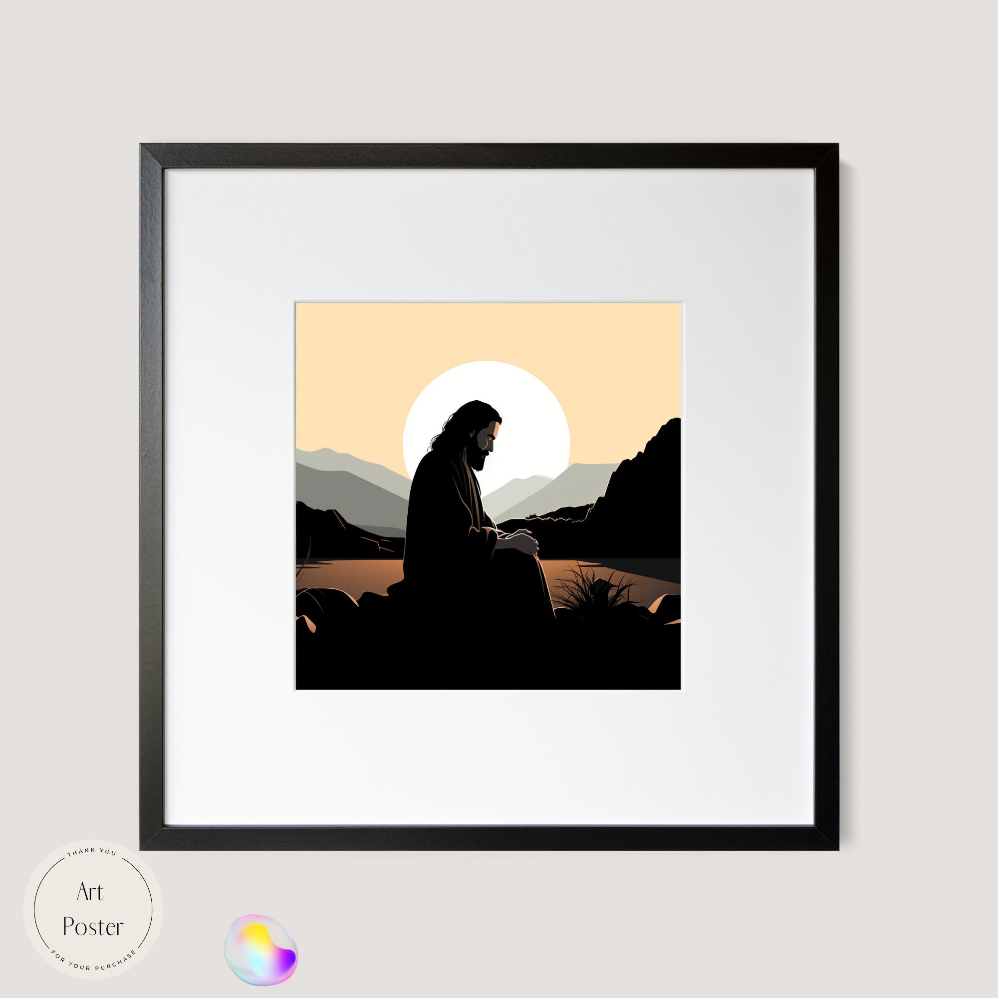 Graceful Redeemer: Jesus Poster Easter Resurrection Art Christian ...