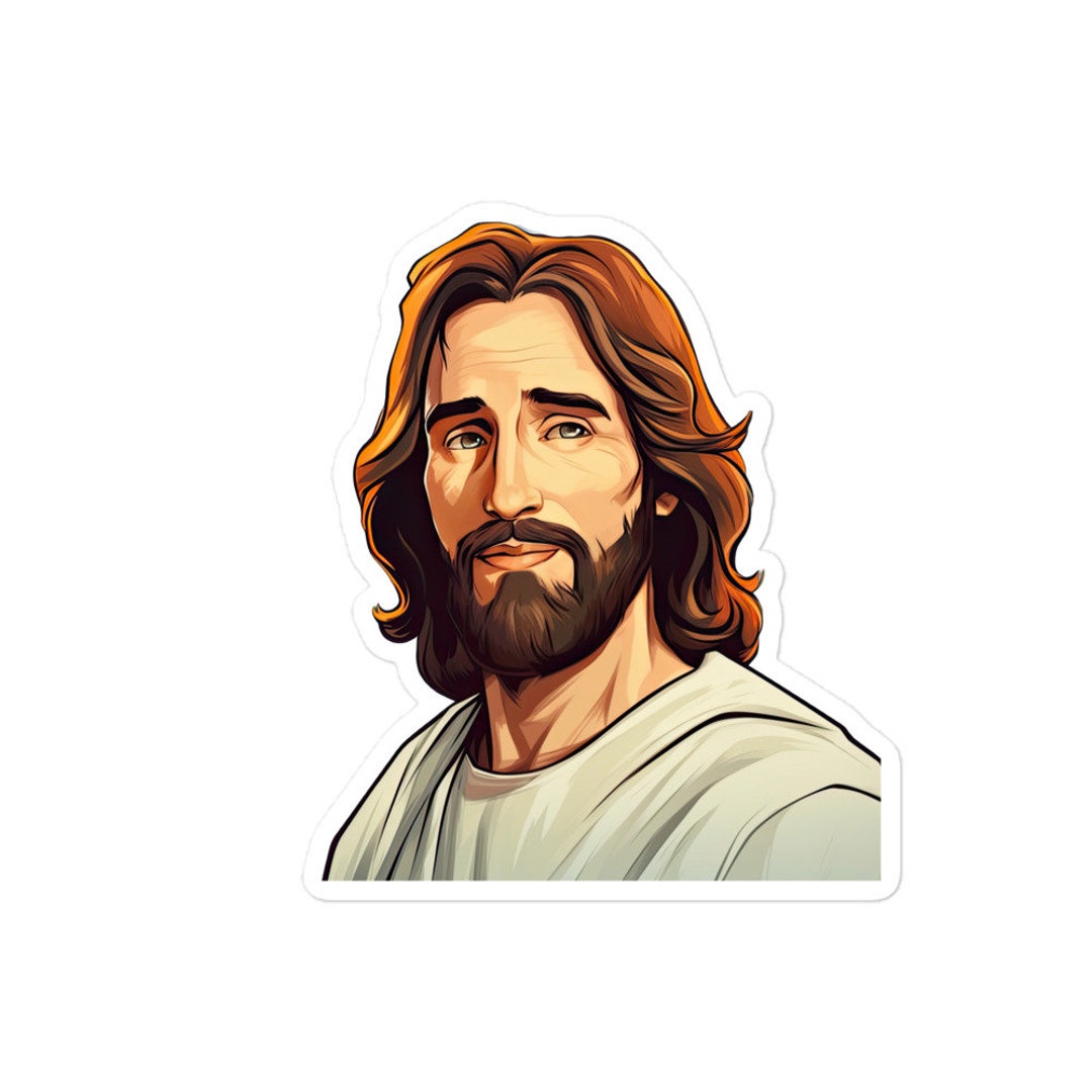 Son of God Decal for Religious Symbolism | Cute Jesus Sticker | Cartoon ...