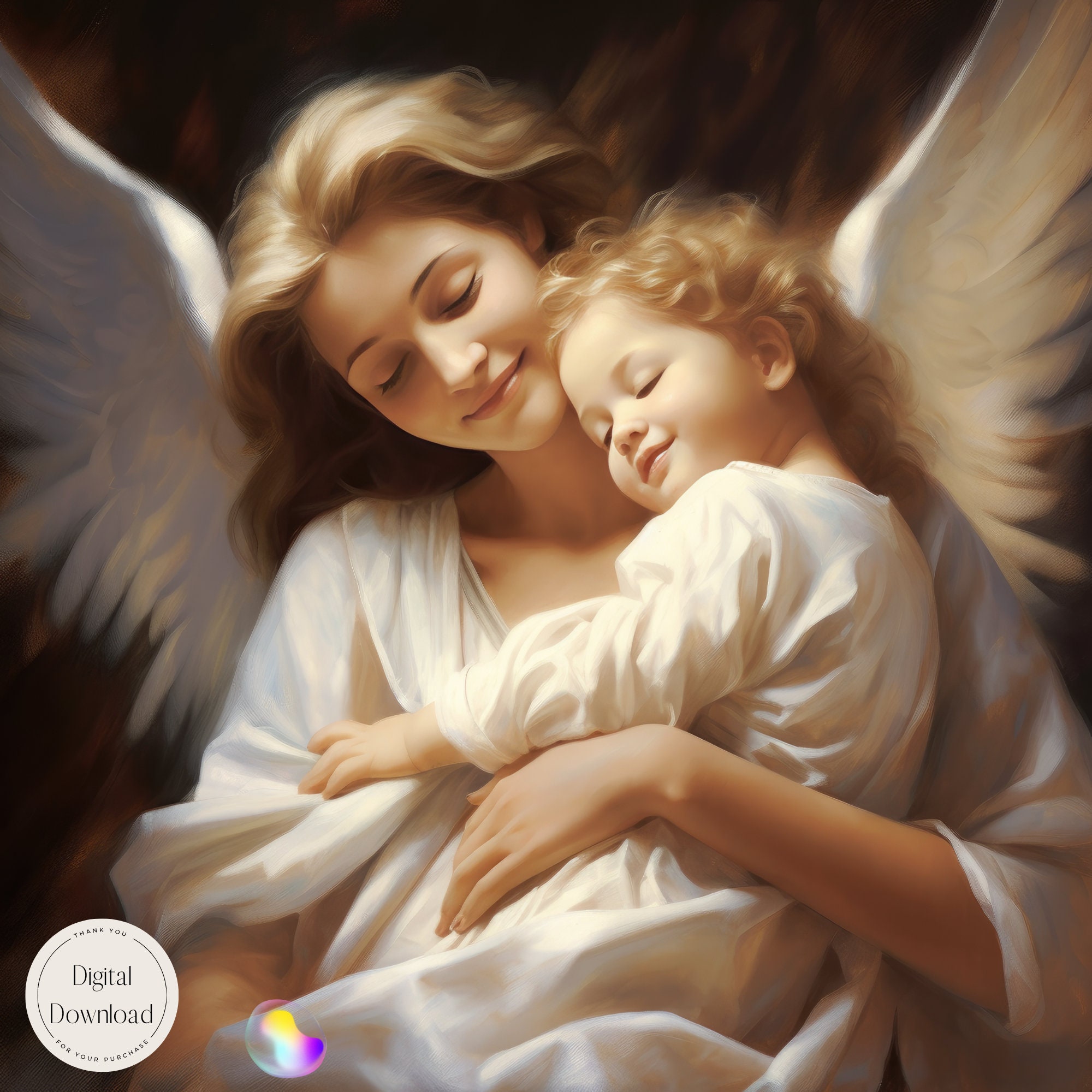 Mother Mary And Baby Jesus Printable Art 65 Instant Download Etsy