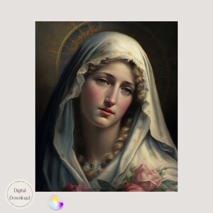 Marian Apparition Art Printables | Mother Mary Religious Printable Art ...