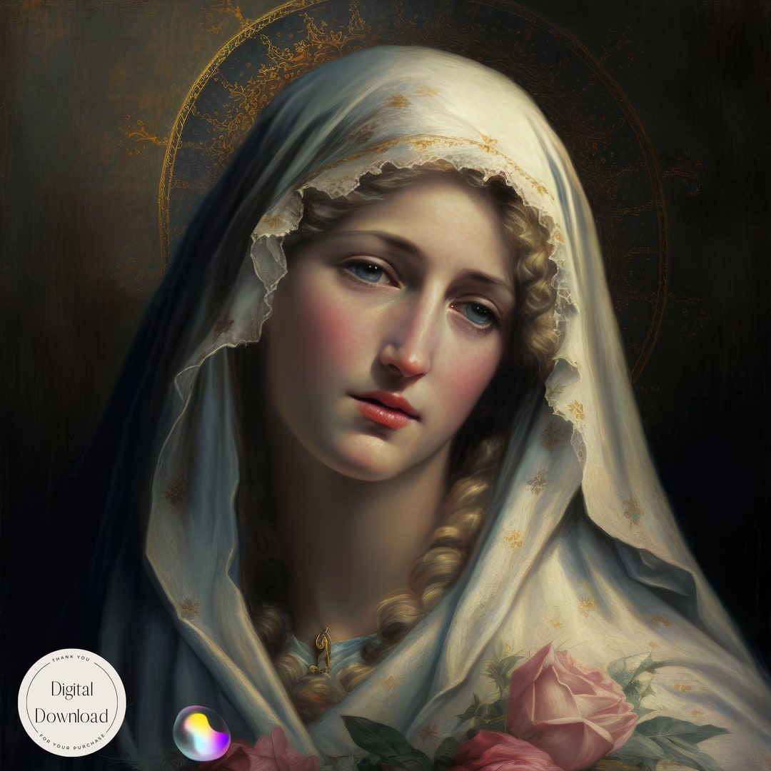 Marian Apparition Art Printables | Mother Mary Religious Printable Art ...