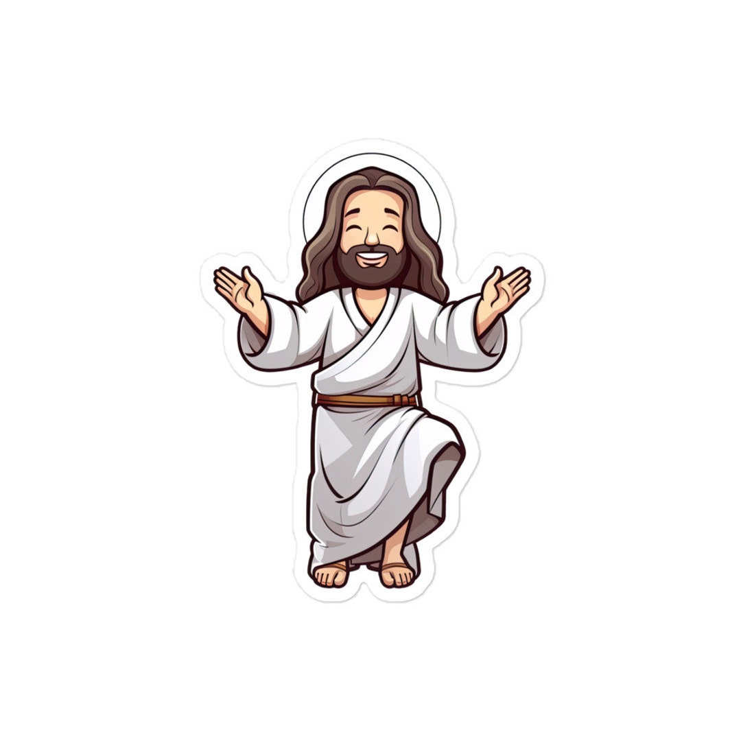 Forgiving Savior Jesus Christ Sticker for Spiritual Growth | Cute Jesus ...