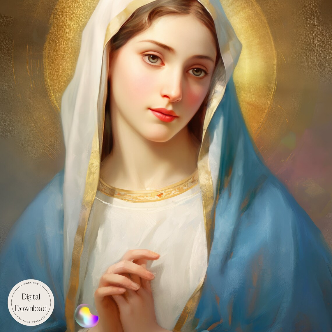 Mother Mary Religious Printable Art 574 Instant Download - Etsy