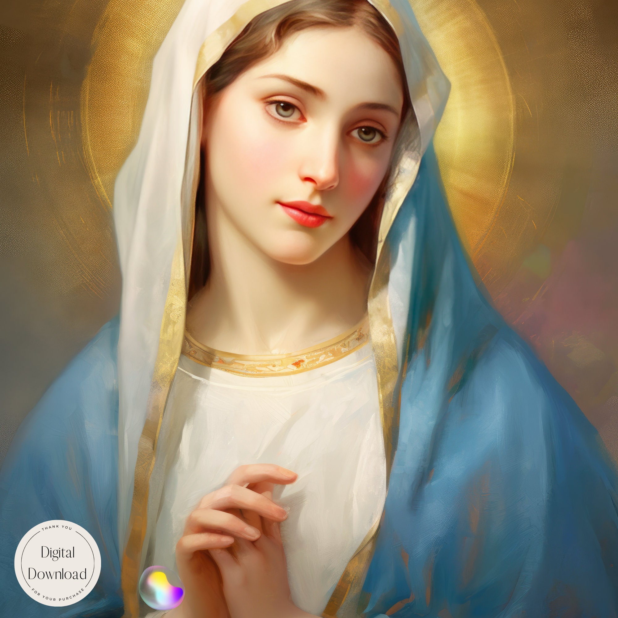 Mother Mary Religious Printable Art 574 Instant Download - Etsy