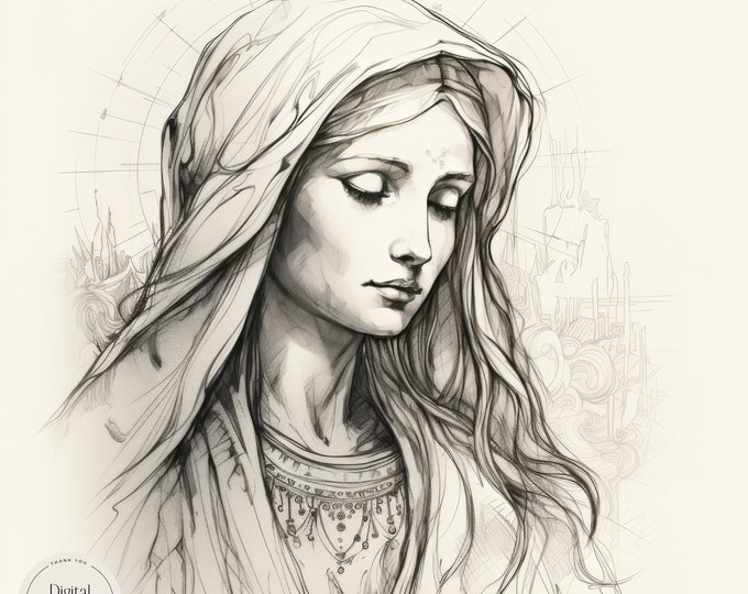 Marian Devotion Wall Art Printables | Mother Mary Religious Printable ...