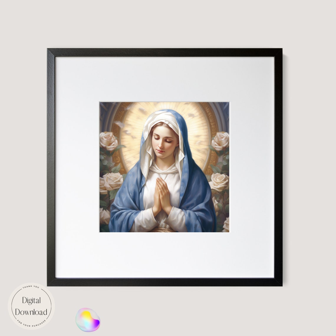 Mother Mary Religious Printable Art 546 Instant Download Our Lady of ...