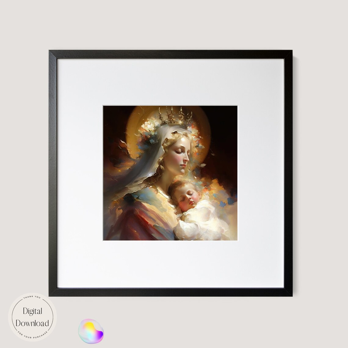 Marian Symbolism Inspirational Art Mother Mary Religious - Etsy