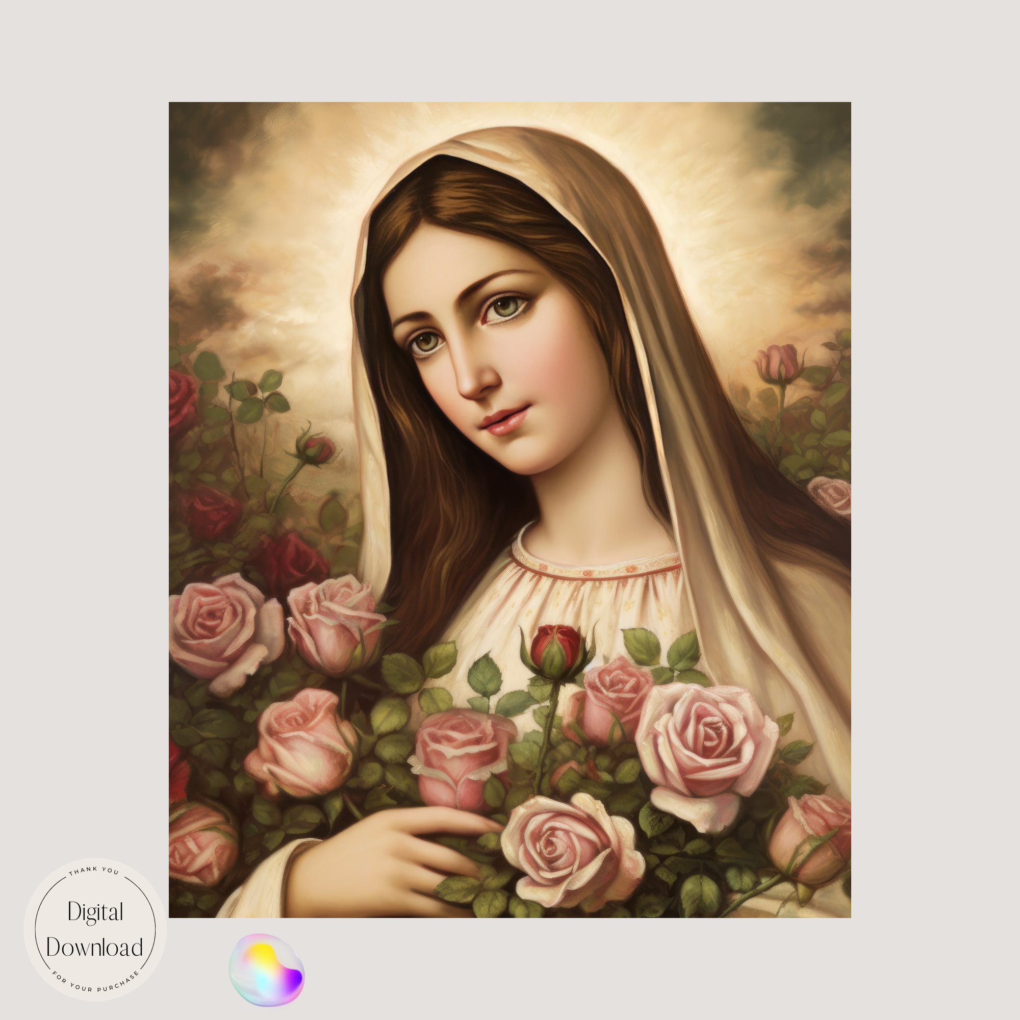 Miracle of Mary Printable Images Divine Mother Mary Graceful Prints ...