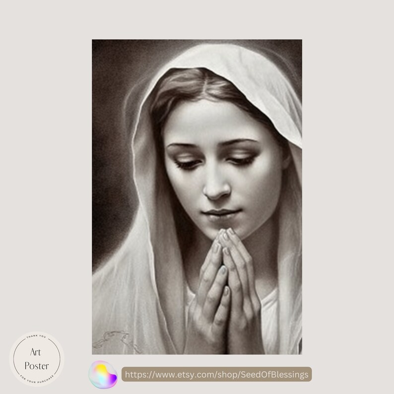 Our Lady of Fatima Portrait Religious Wall Art Catholic - Etsy