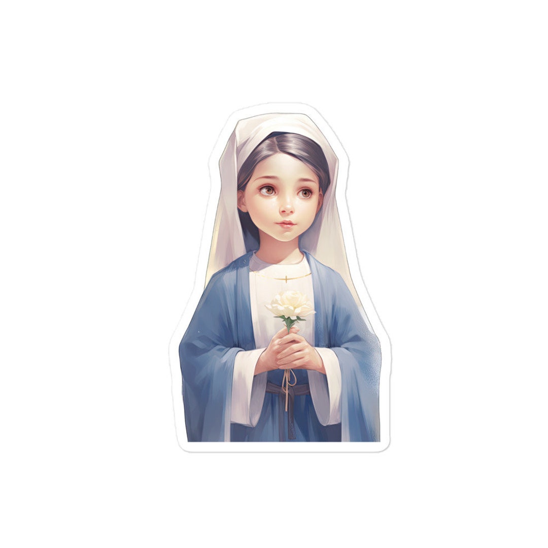 Gentle Mother Mary Decal for Laptop Customization Kiss-cut & Bubble ...