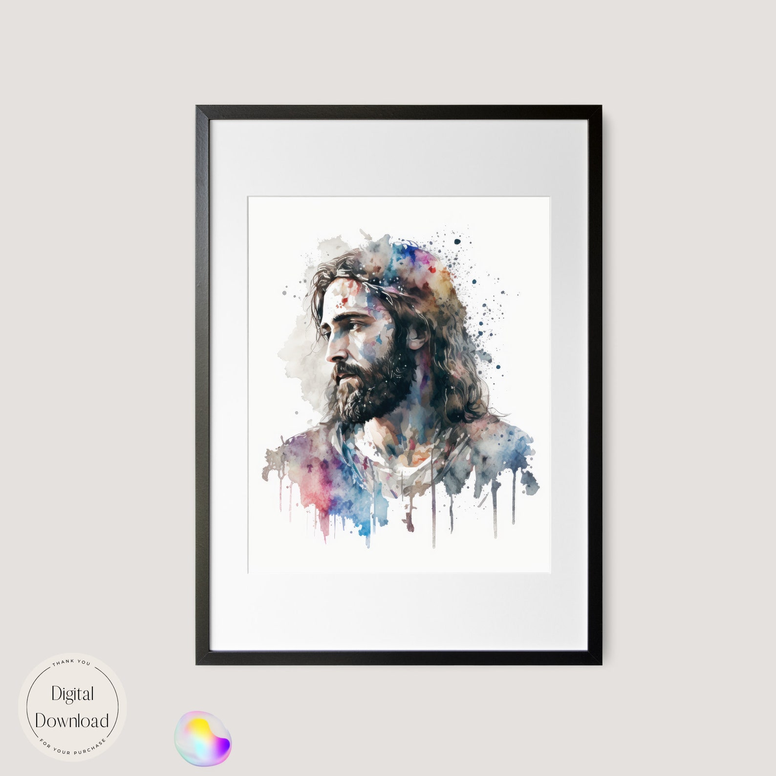 Jesus Christ Religious Printable Art 77 | Instant Download | Messiah's ...